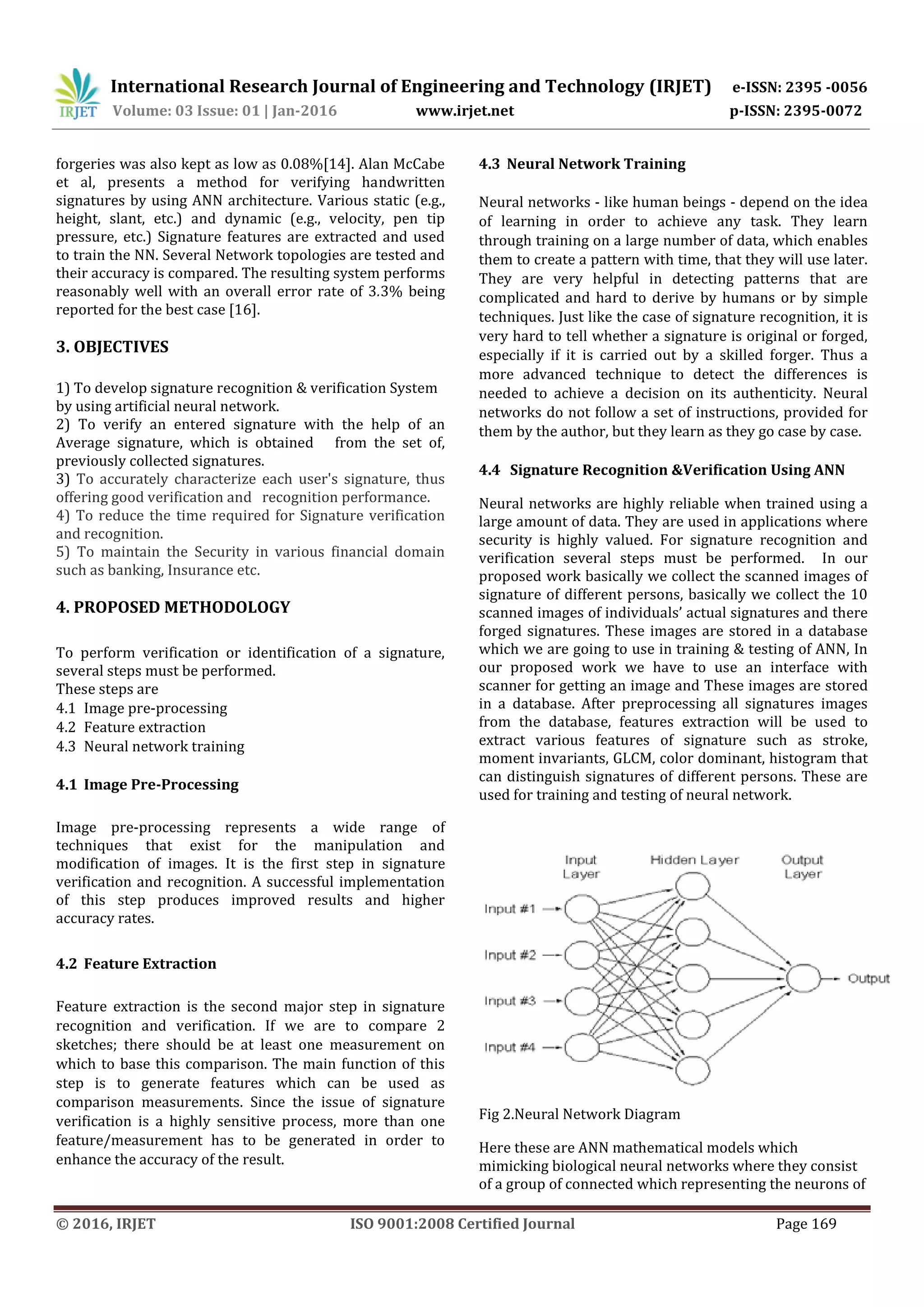 Artificial Intelligence Based Bank Cheque Signature Verification System | PDF