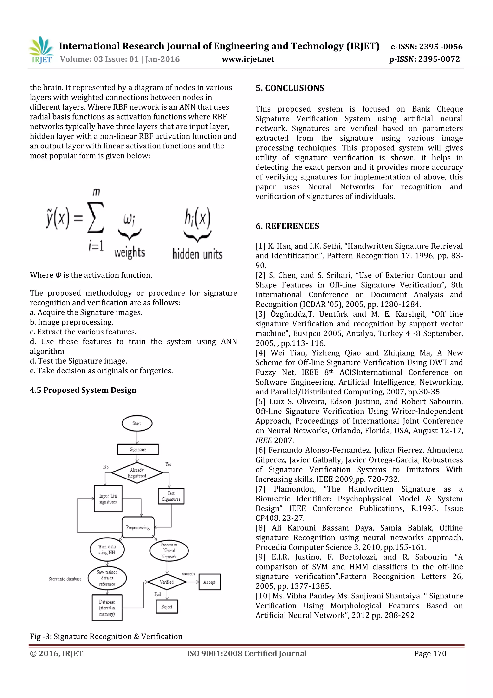 Artificial Intelligence Based Bank Cheque Signature Verification System