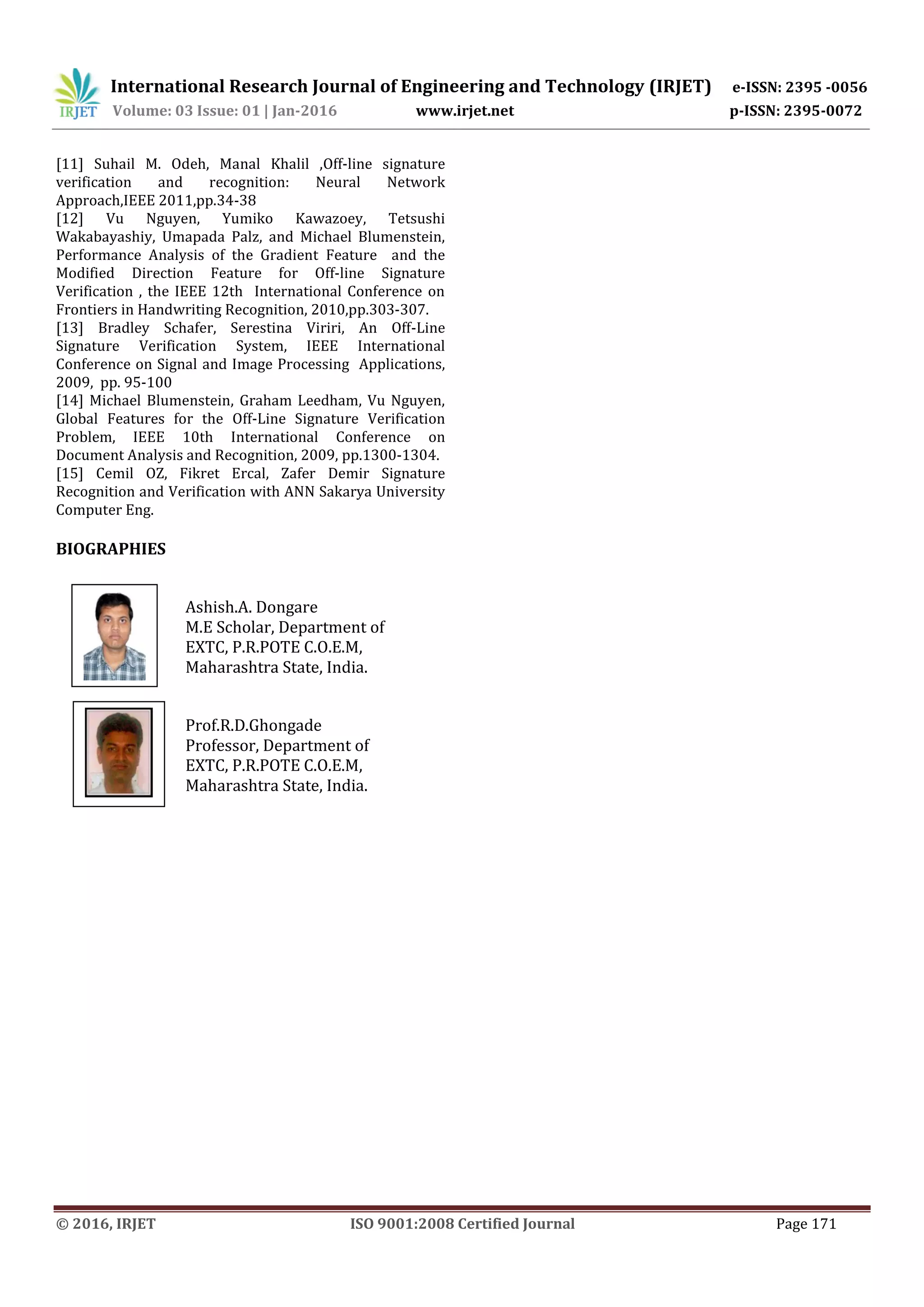 Artificial Intelligence Based Bank Cheque Signature Verification System
