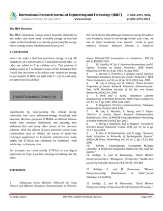 Efficient Broadcast Authentication with Highest Life Span in Wireless Sensor Networks | PDF