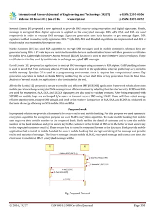 A Secure Protocol For End To End Security To SMS Banking | PDF