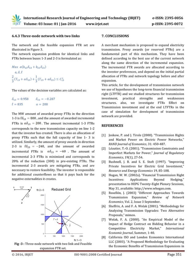 Financial Transmission Right effects on transmission expansion | PDF