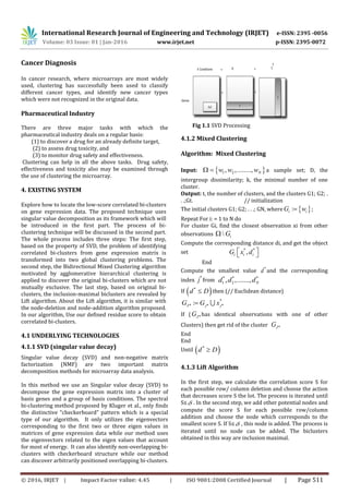 CCC-Bicluster Analysis for Time Series Gene Expression Data | PDF