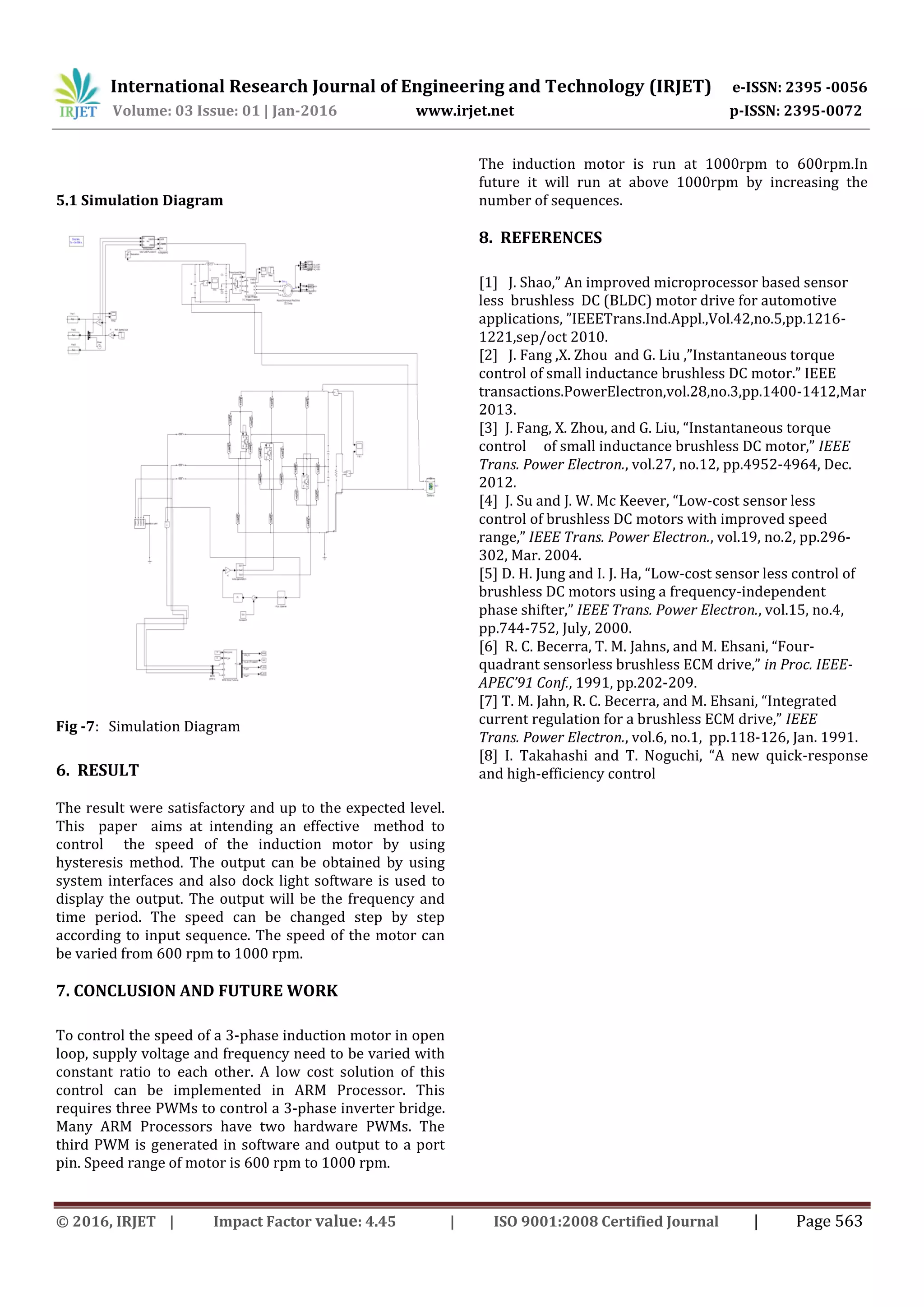 Speed Control Of Induction Motor Using Hysteresis Method Pdf