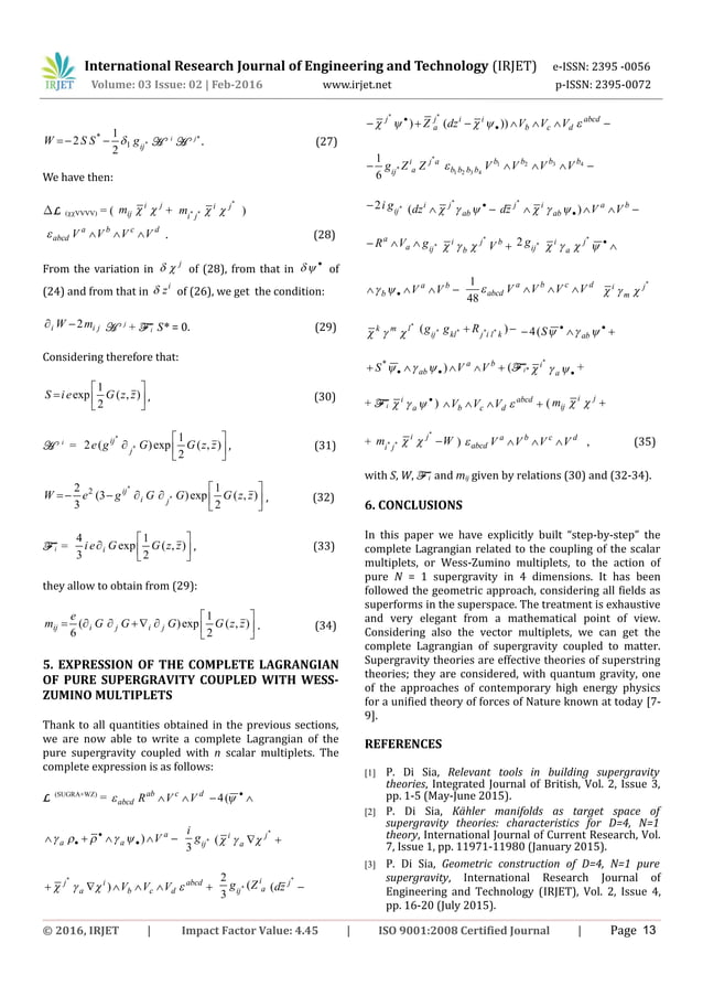Geometric construction of the action for pure supergravity coupled to Wess-Zumino multiplets ...