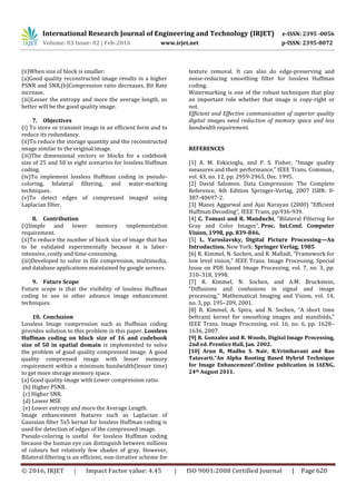Lossless Huffman coding image compression implementation in spatial domain by using advanced ...