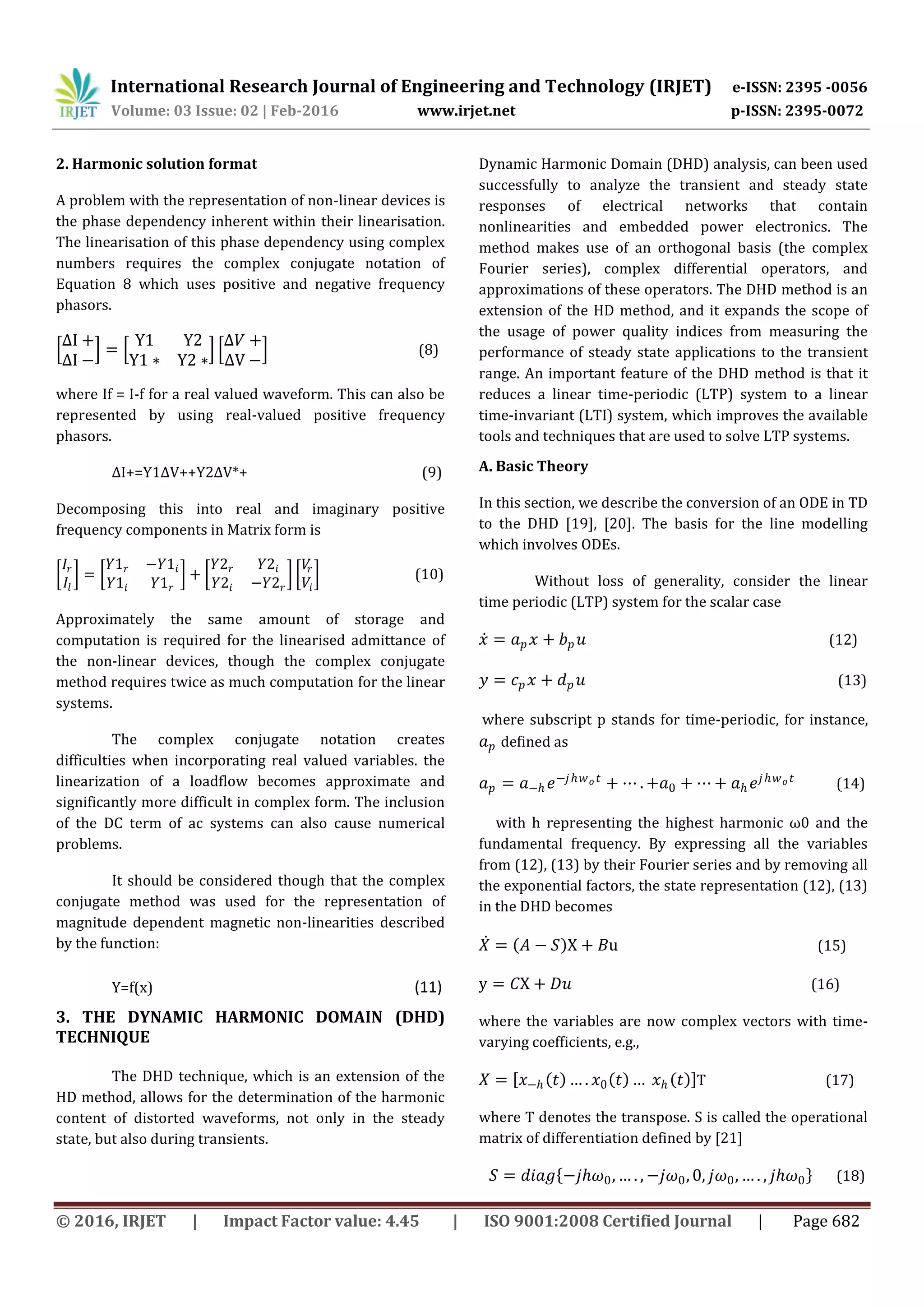 Harmonic Analysis Techniques of Power System-A Review | PDF