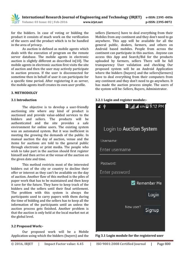 An Android Application for Online Agri-Auction | PDF
