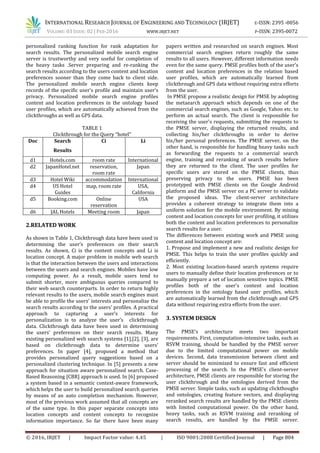 Study and Implementation of a Personalized Mobile Search Engine for Secure Search | PDF | Search ...