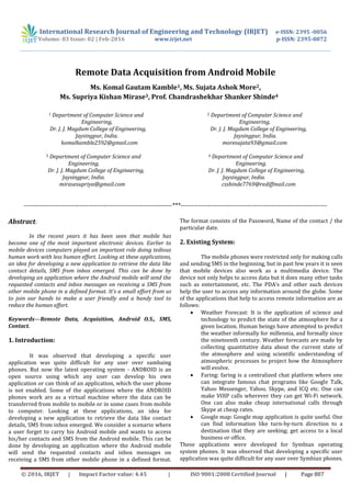 Remote Data Acquisition from Android Mobile | PDF