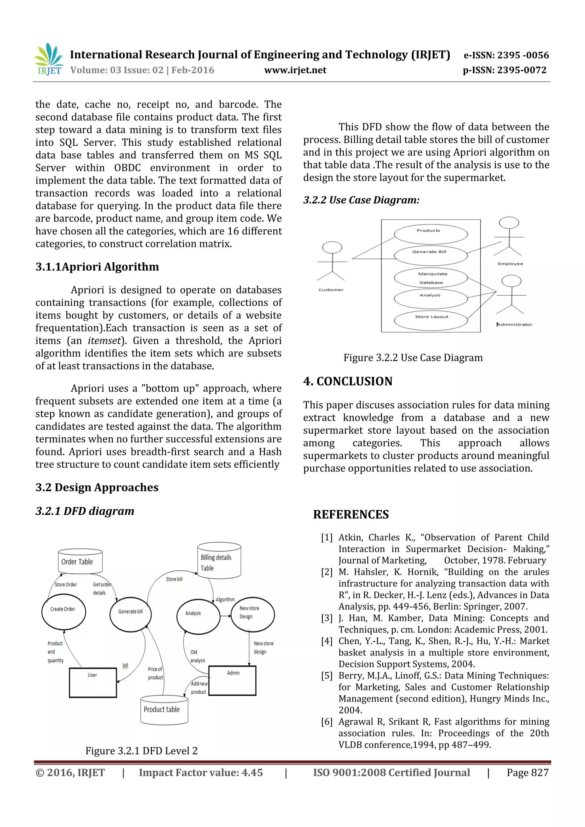 Data Mining Based Store Layout Architecture for Supermarket | PDF