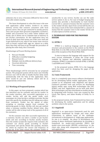 Daily Needs Management Application | PDF