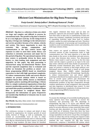 Efficient Cost Minimization for Big Data Processing | PDF | Databases | Computer Software and ...