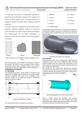 Design and Analysis of Composite Cylinder | PDF