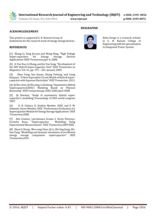 Study of Hybrid Super-capacitor | PDF