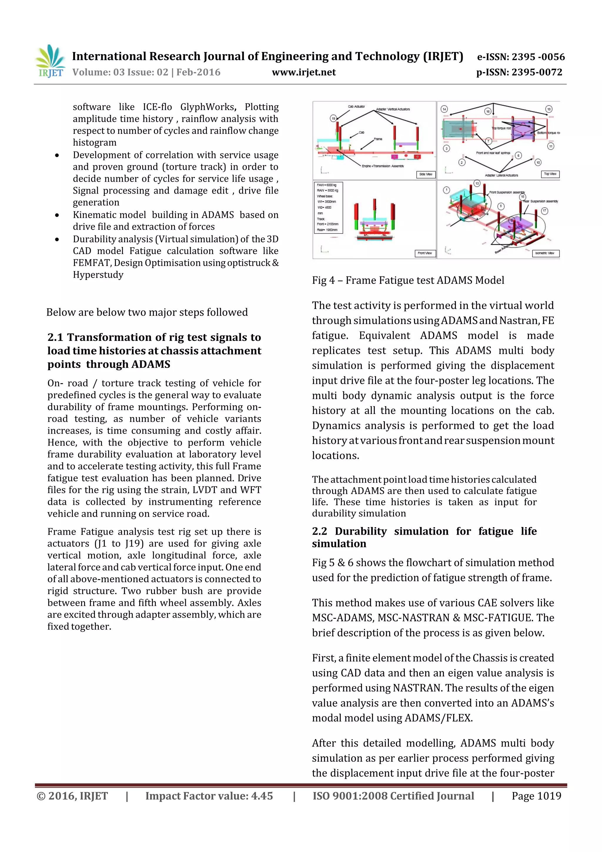 Virtual Durability Simulation for Chassis of Commercial vehicle | PDF