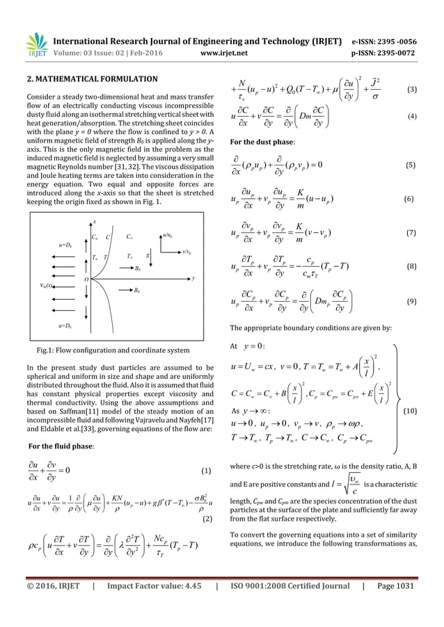 Effects of Variable Viscosity and Thermal Conductivity on MHD Free Convection Flow of Dusty ...