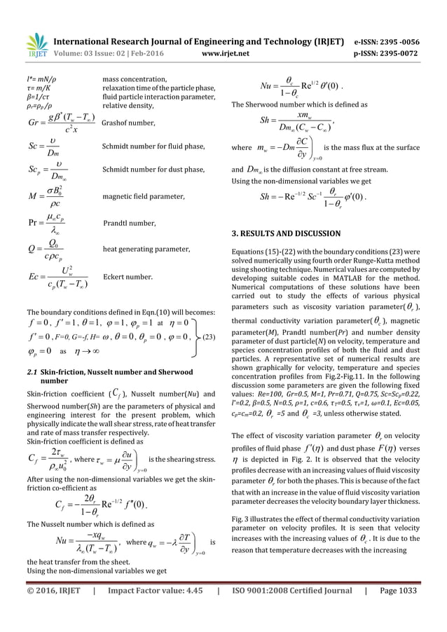 Effects of Variable Viscosity and Thermal Conductivity on MHD Free Convection Flow of Dusty ...