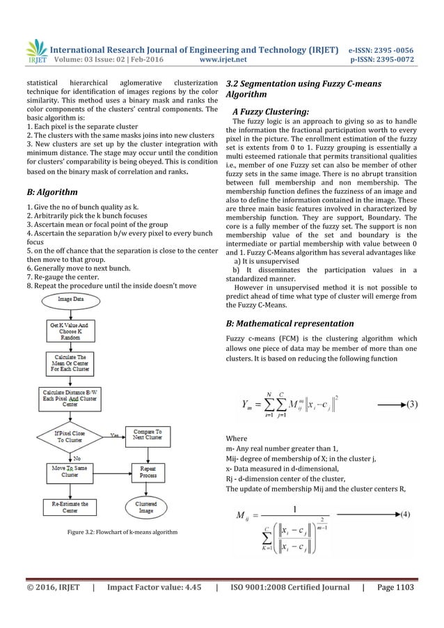 K Mean And Fuzzy Clustering Algorithm Predicated Brain Tumor Segmentation And Area Estimation Pdf