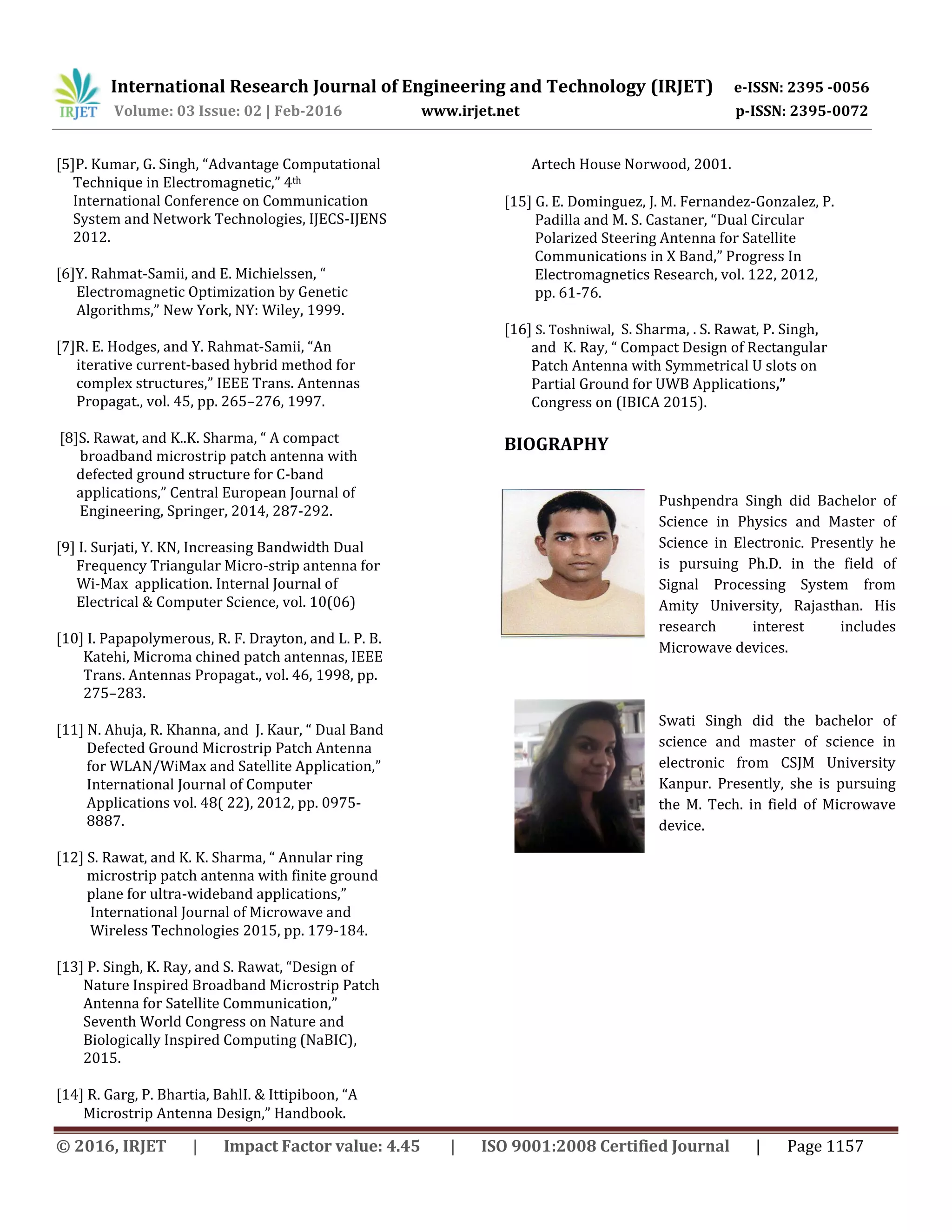 Ellipse Shaped Micro-Strip Patch Antenna for Ku, K and Ka Band ...