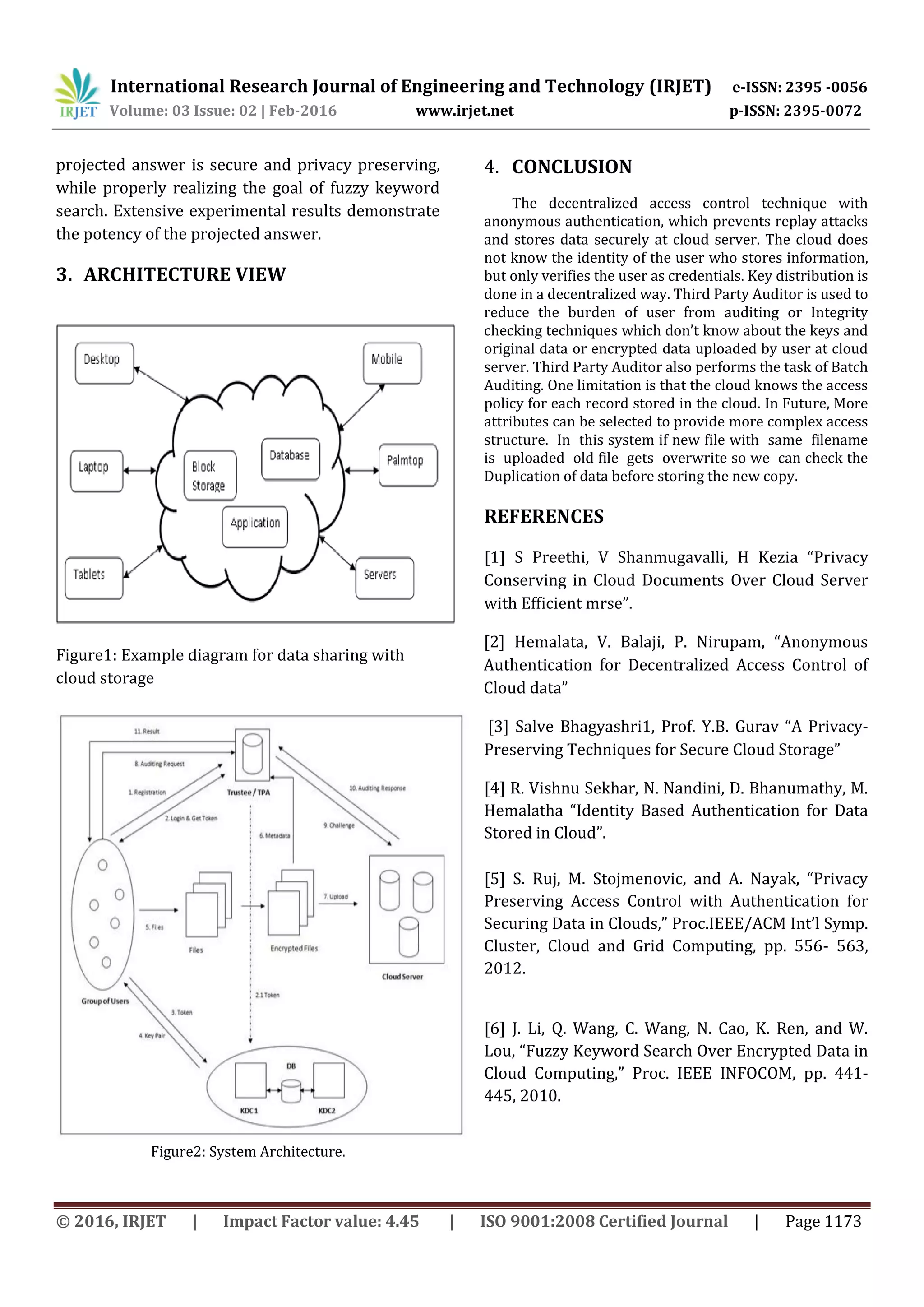 A Survey on Access Control Scheme for Data in Cloud with Anonymous ...