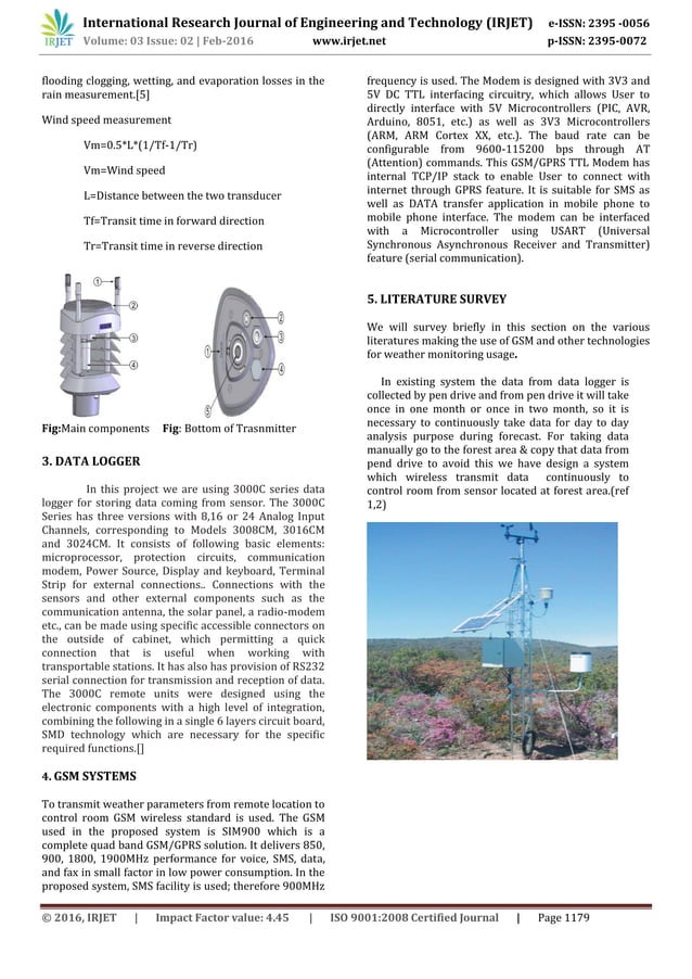 Real Time Data Transmission for Weather Monitoring System | PDF
