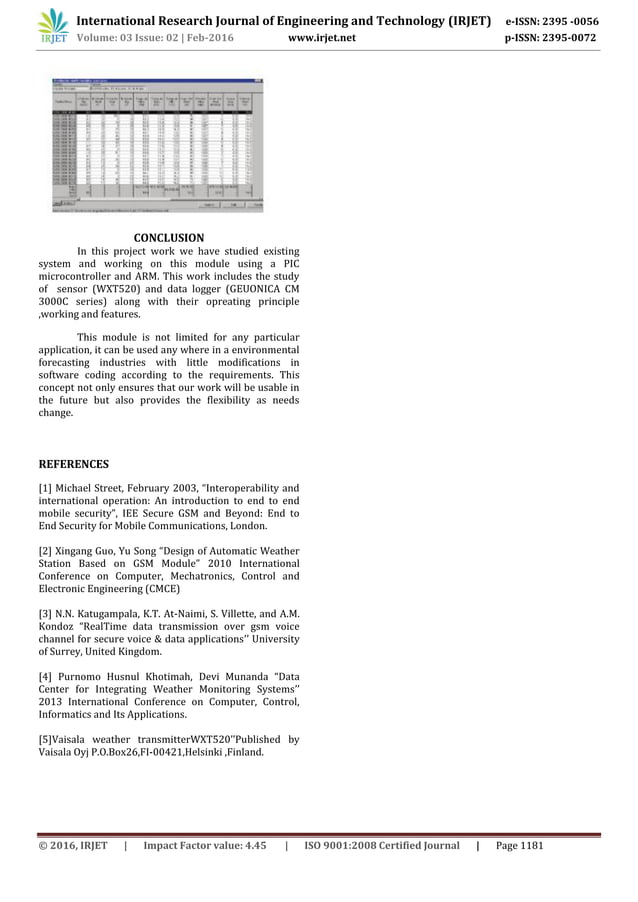 Real Time Data Transmission for Weather Monitoring System | PDF