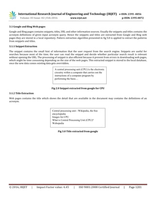 A web based approach: Acronym Definition Extraction | PDF