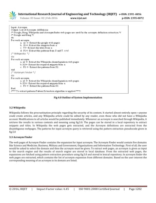 A web based approach: Acronym Definition Extraction | PDF