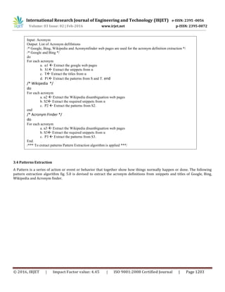 A web based approach: Acronym Definition Extraction | PDF