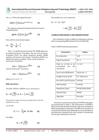 FPGA Implementation of BIST in OFDM Transceivers | PDF | Free Download