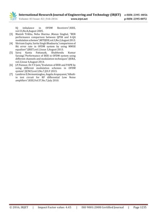FPGA Implementation of BIST in OFDM Transceivers | PDF | Free Download
