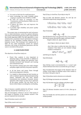 Optimal Allocation and Sizing of Distributed Generation using Artificial Bee Colony Algorithm | PDF