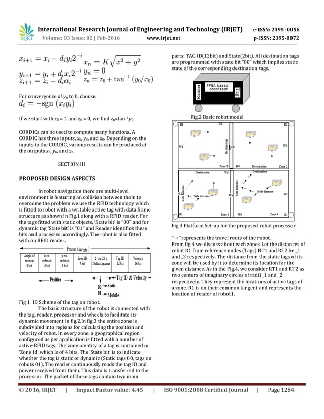 Vlsi Implementation Of Cordic Based Robot Navigation Processor Pdf
