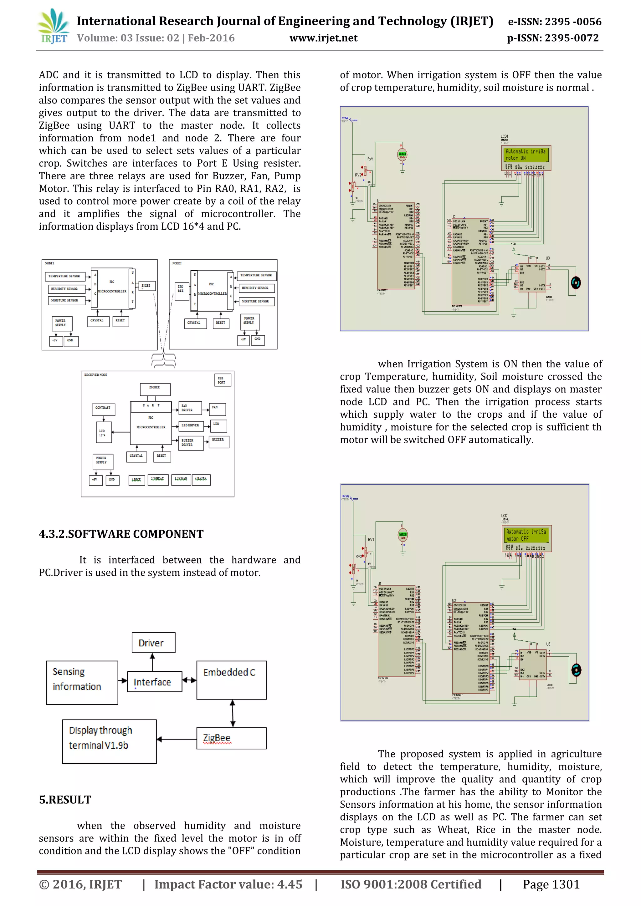 Automatic Irrigation Control Using Wireless Sensor Network | PDF