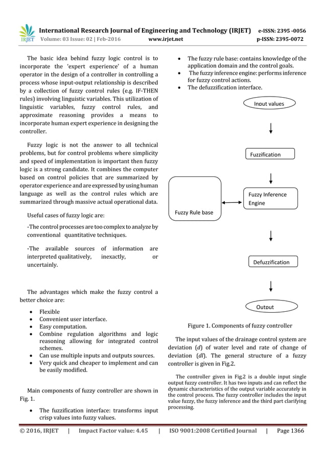 Fuzzy controlled mine drainage system based on embedded system | PDF