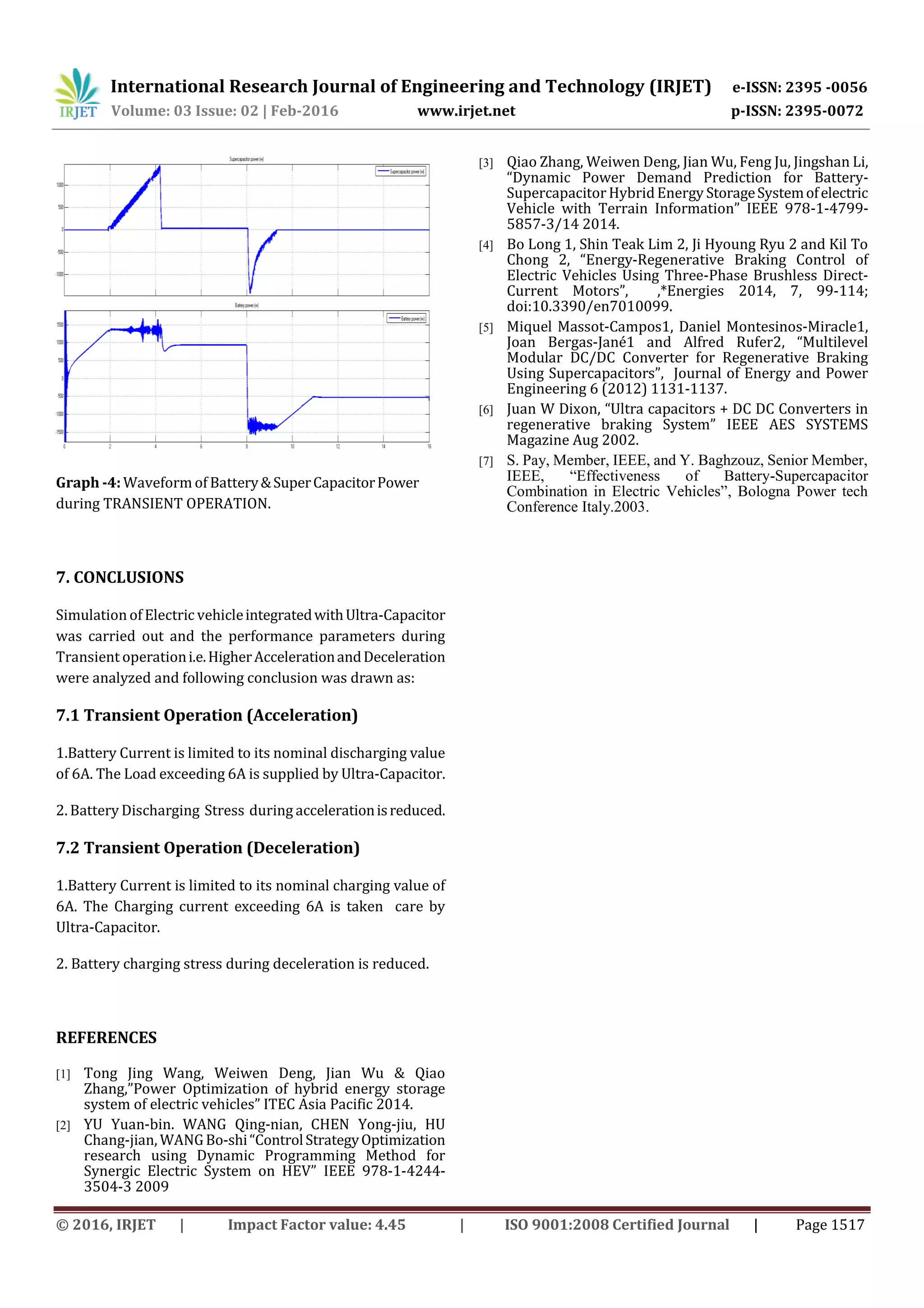 Integration of Ultra Capacitor with Battery using DC-DC Bidirectional ...