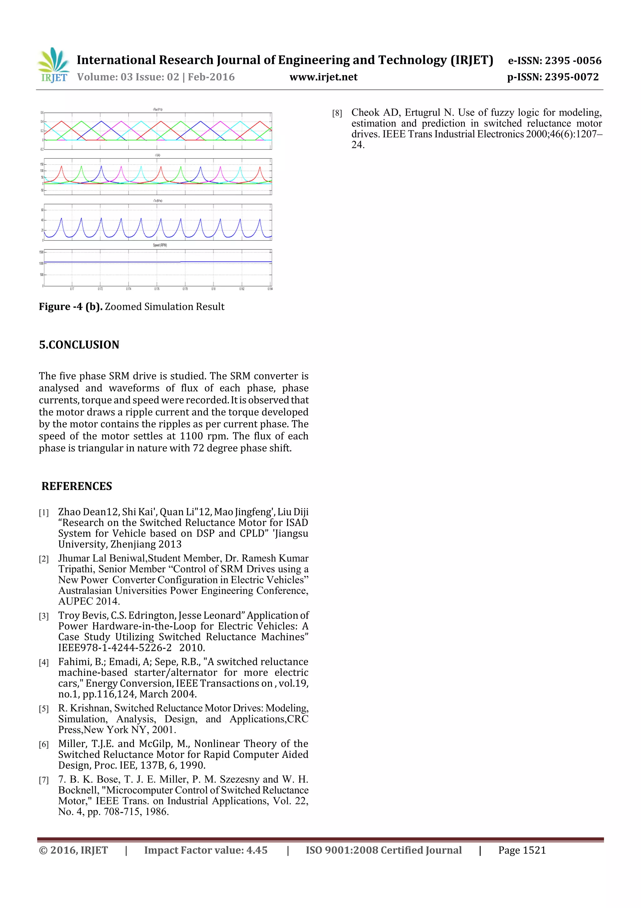 Simulation and Analysis of 5 Phase SRM Converter | PDF