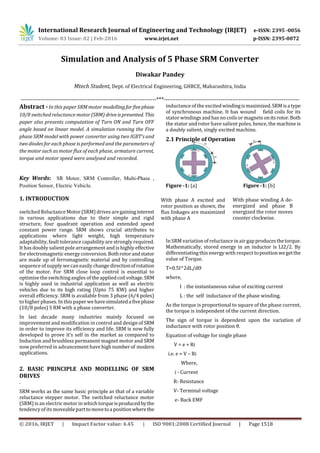 Simulation and Analysis of 5 Phase SRM Converter | PDF