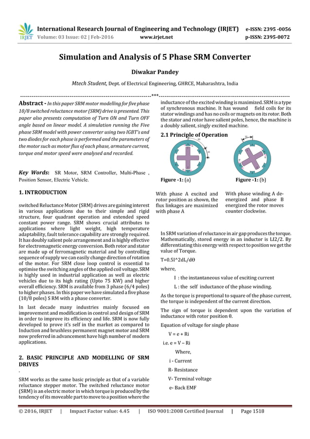 Simulation and Analysis of 5 Phase SRM Converter | PDF