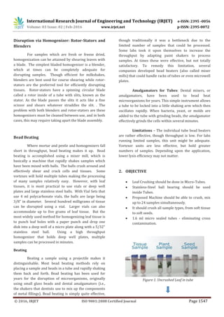 Design and Fabrication of Homogenizer Machine | PDF