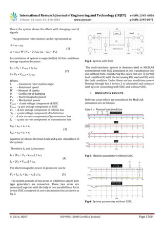 Multi-machine system with Series FACTS device: Static synchronous series compensator | PDF