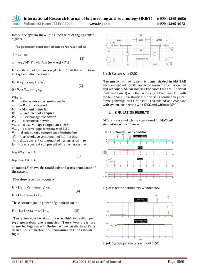 Multi-machine system with Series FACTS device: Static synchronous ...