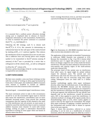 Multi user-MIMO Broadcast Channel techniques | PDF