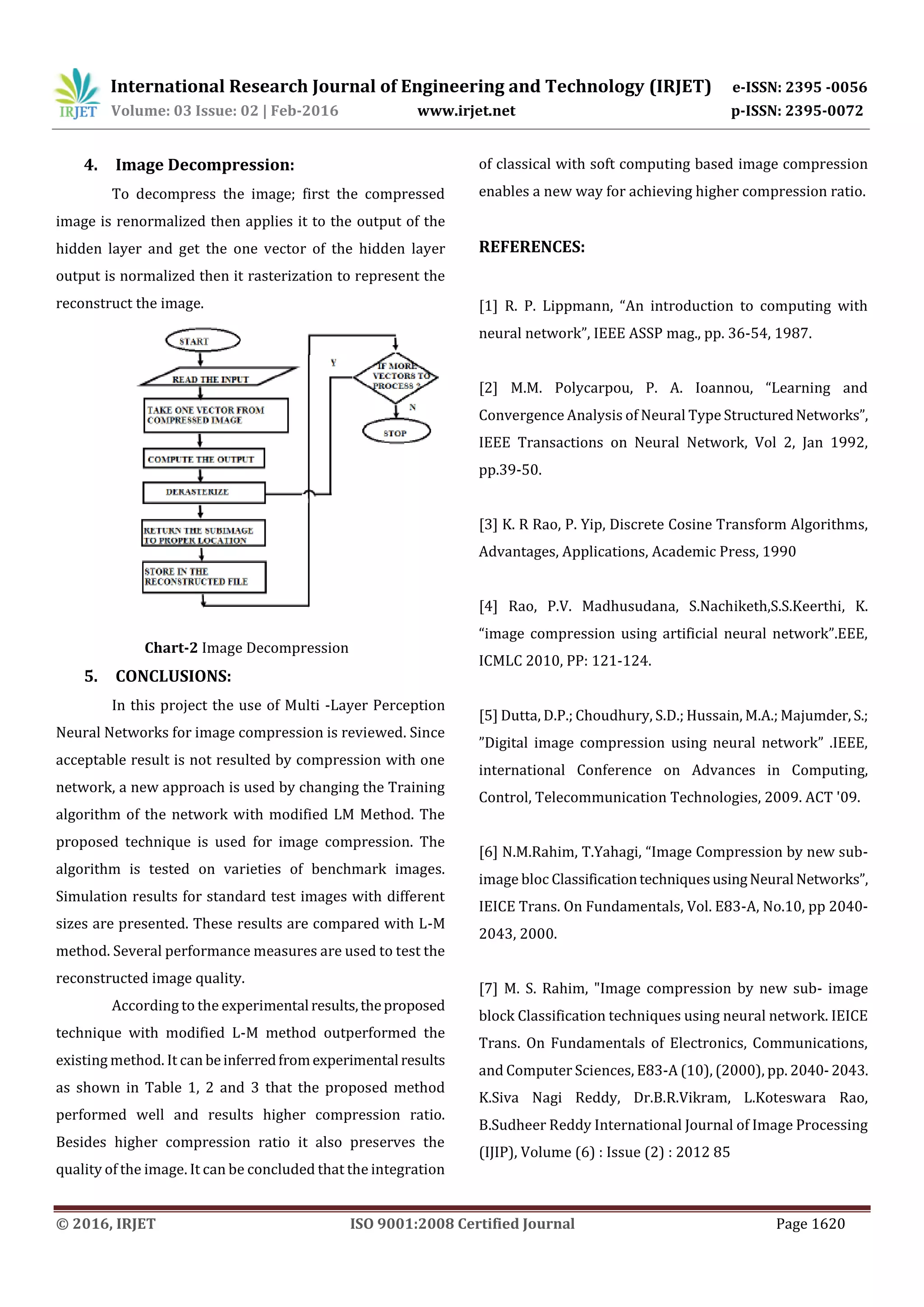 Image Compression and Reconstruction Using Artificial Neural Network | PDF