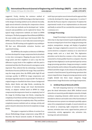 Image Compression and Reconstruction Using Artificial Neural Network | PDF