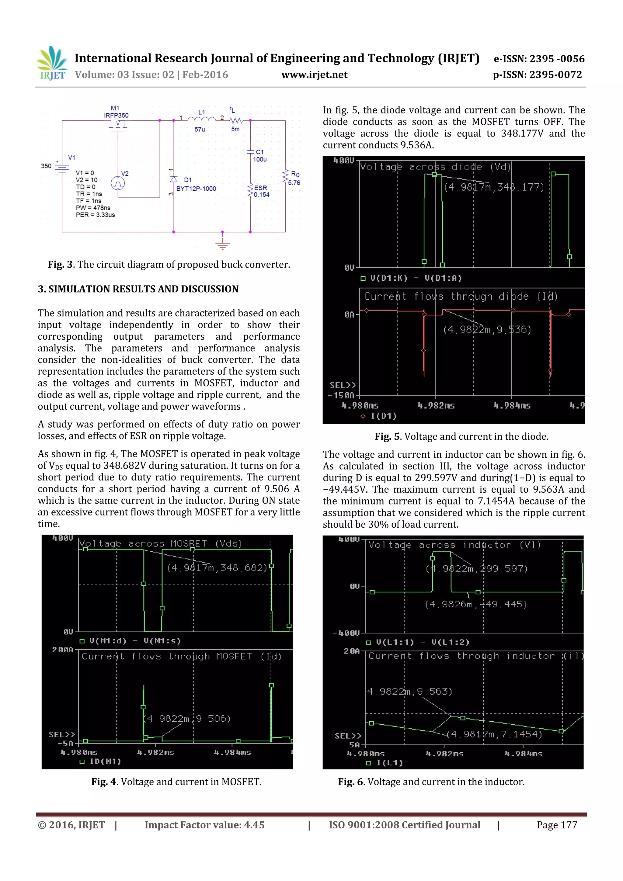 Design of a Non-Ideal Buck Converter | PDF
