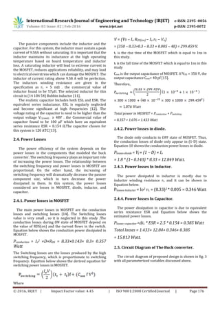 Design of a Non-Ideal Buck Converter | PDF