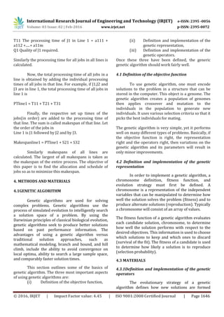 Parallel Line and Machine Job Scheduling Using Genetic Algorithm | PDF