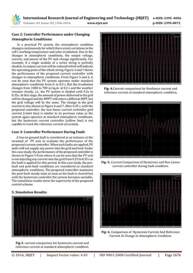 Nonlinear Current Controller For A Single Phase Grid Connected Photovoltaic System Pdf